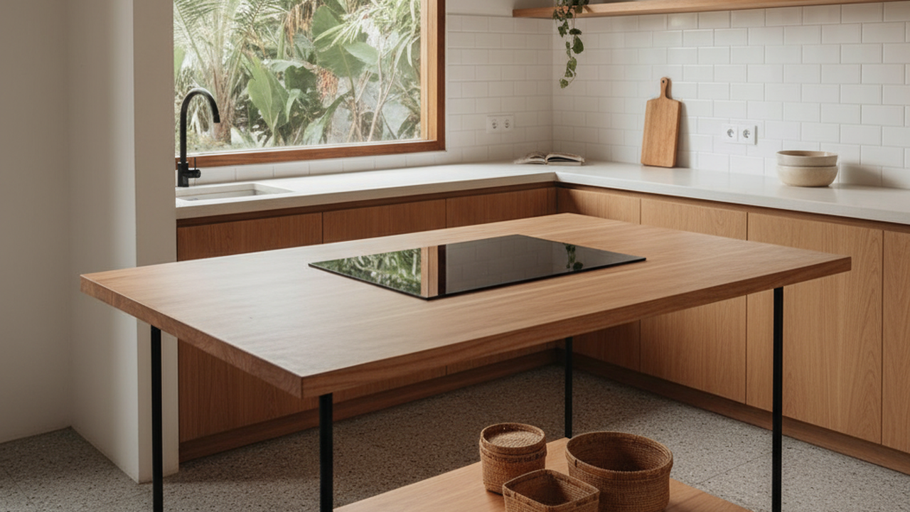 11 Desain Meja Kompor Minimalis yang Bikin Dapur Rumah Jadi Lebih Elegan