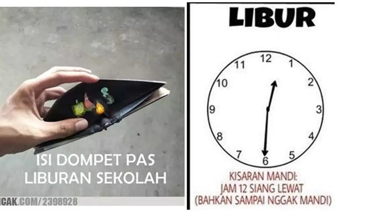 10 Meme Kocak saat Libur Sekolah Ini Relate Banget - Hot Liputan6.com