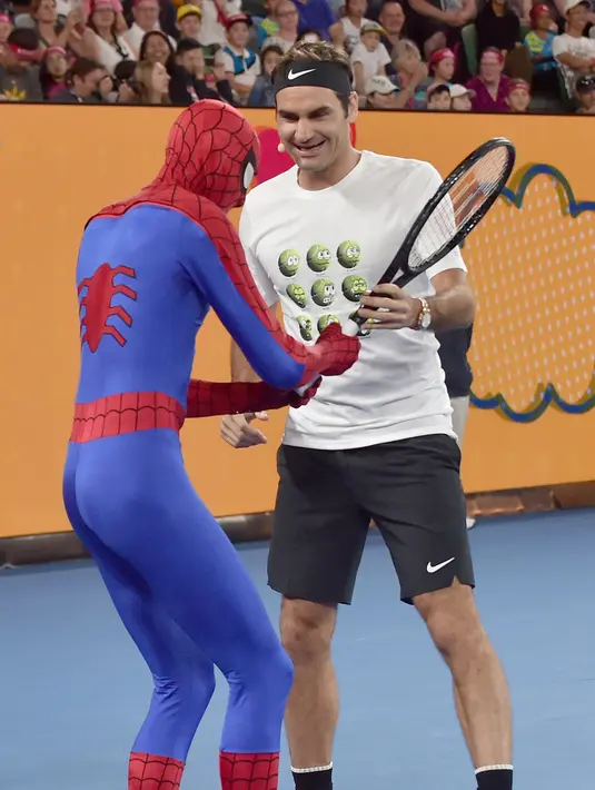 FOTO: Spider-Man hingga Thor Bikin Heboh Australia Terbuka 2018 - Foto ...