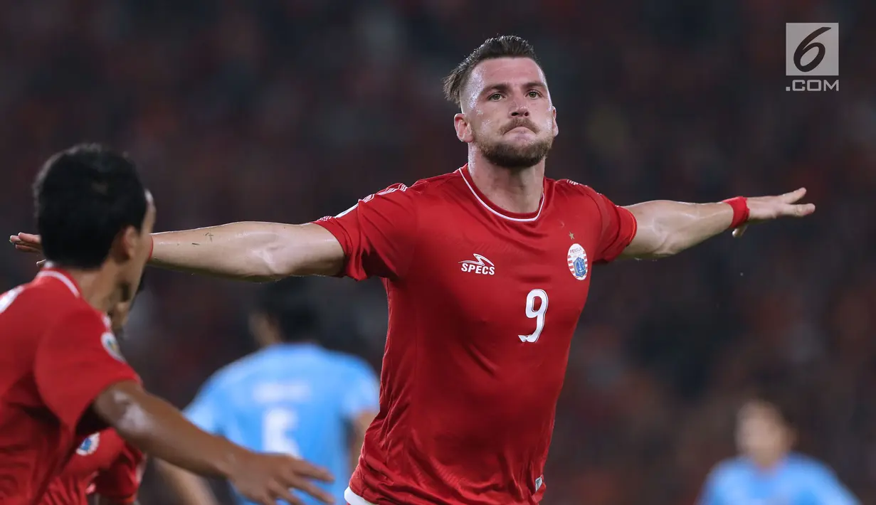 FOTO: Cetak Empat Gol, Begini Gaya Marko Simic - Foto Liputan6.com