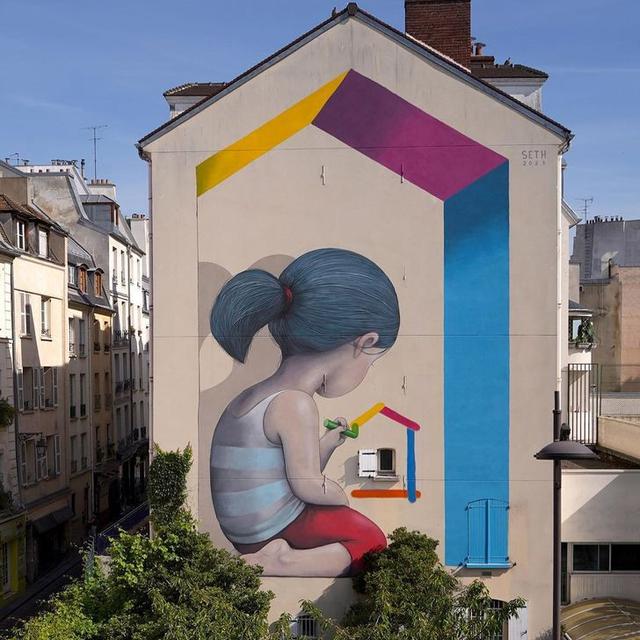 6 Karya Mural Tema Anak-Anak Ini Unik, Gambarkan Aktivitas Sehari-hari ...