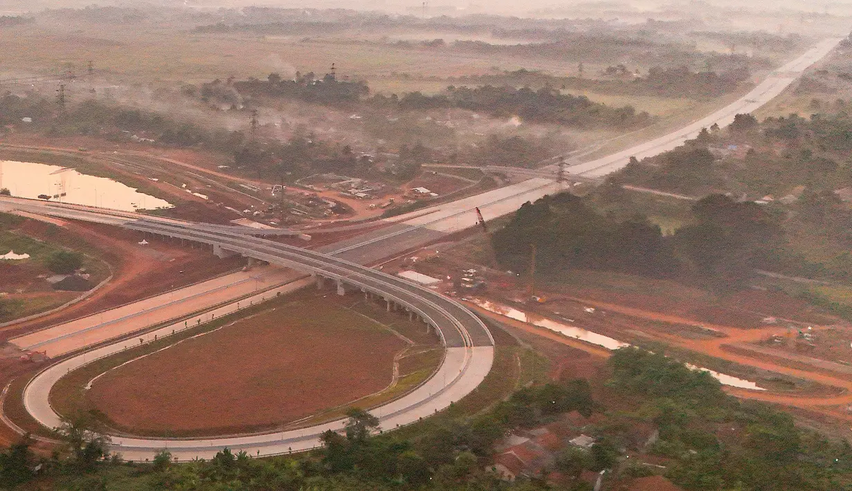 Progres Pembangunan Jalan Tol Serpong-Balaraja - Foto Liputan6.com