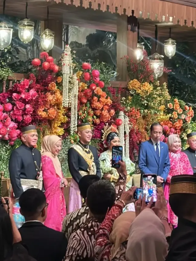 8 Potret Pernikahan Rasyid Rajasa dan Tamara, Dihadiri Prabowo, Jokowi ...