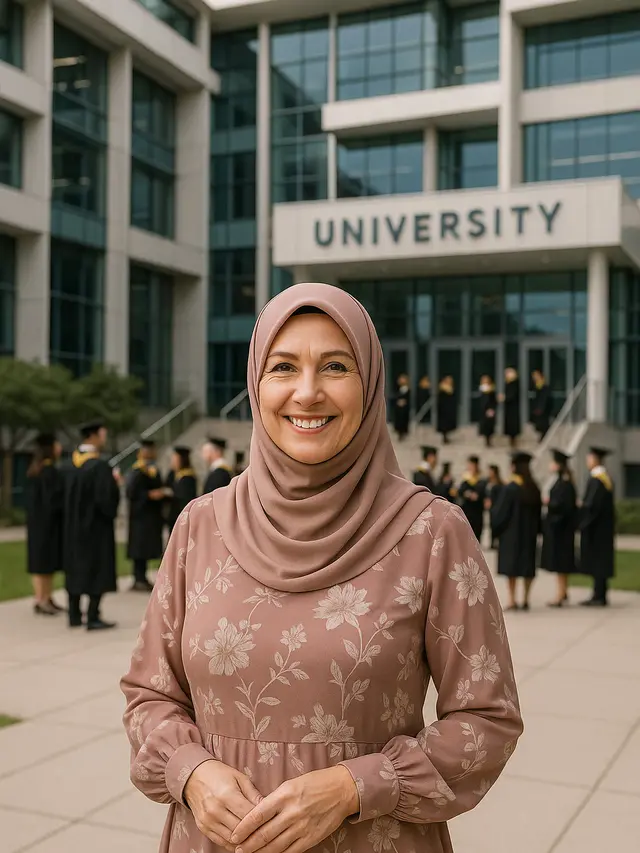 7 Model Gamis 2025 yang Cocok untuk Ibu yang Menghadiri Wisuda Anaknya ...