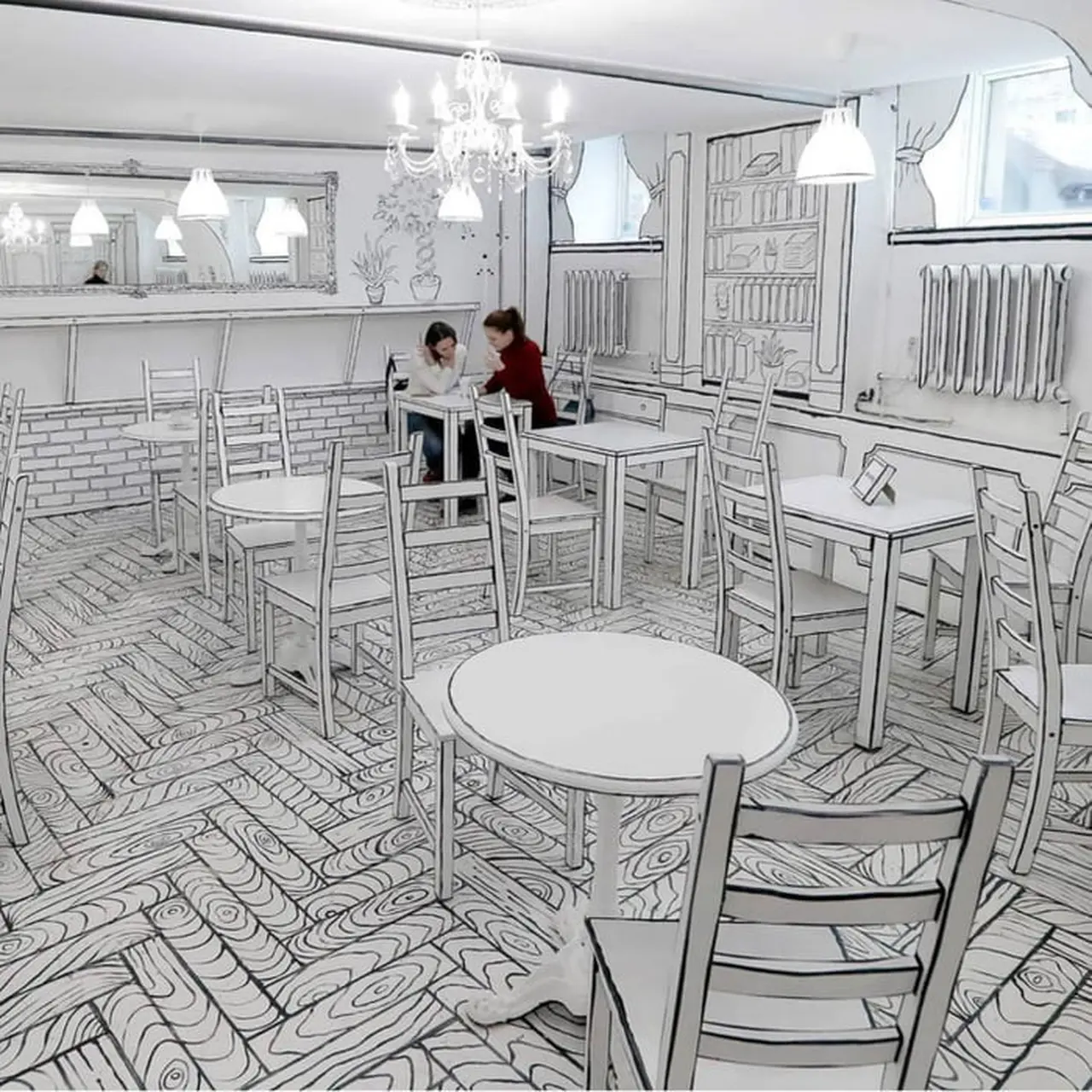 Viral, Desain Kafe 2D Bikin Pengunjung Bak Dalam Buku Gambar - Citizen6 ...