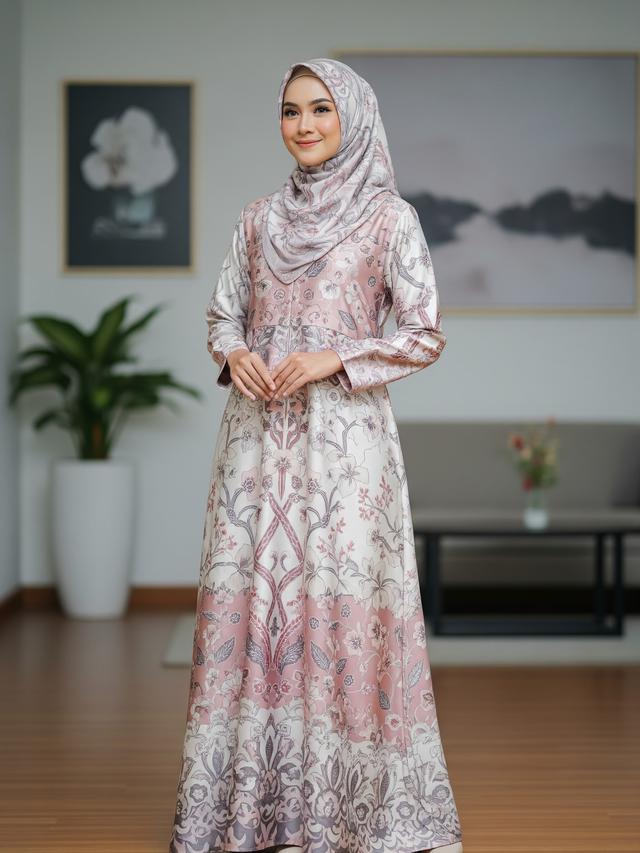 9 Model Gamis Silk Motif Terbaru 2026, Inspirasi Fashion Islami Modern