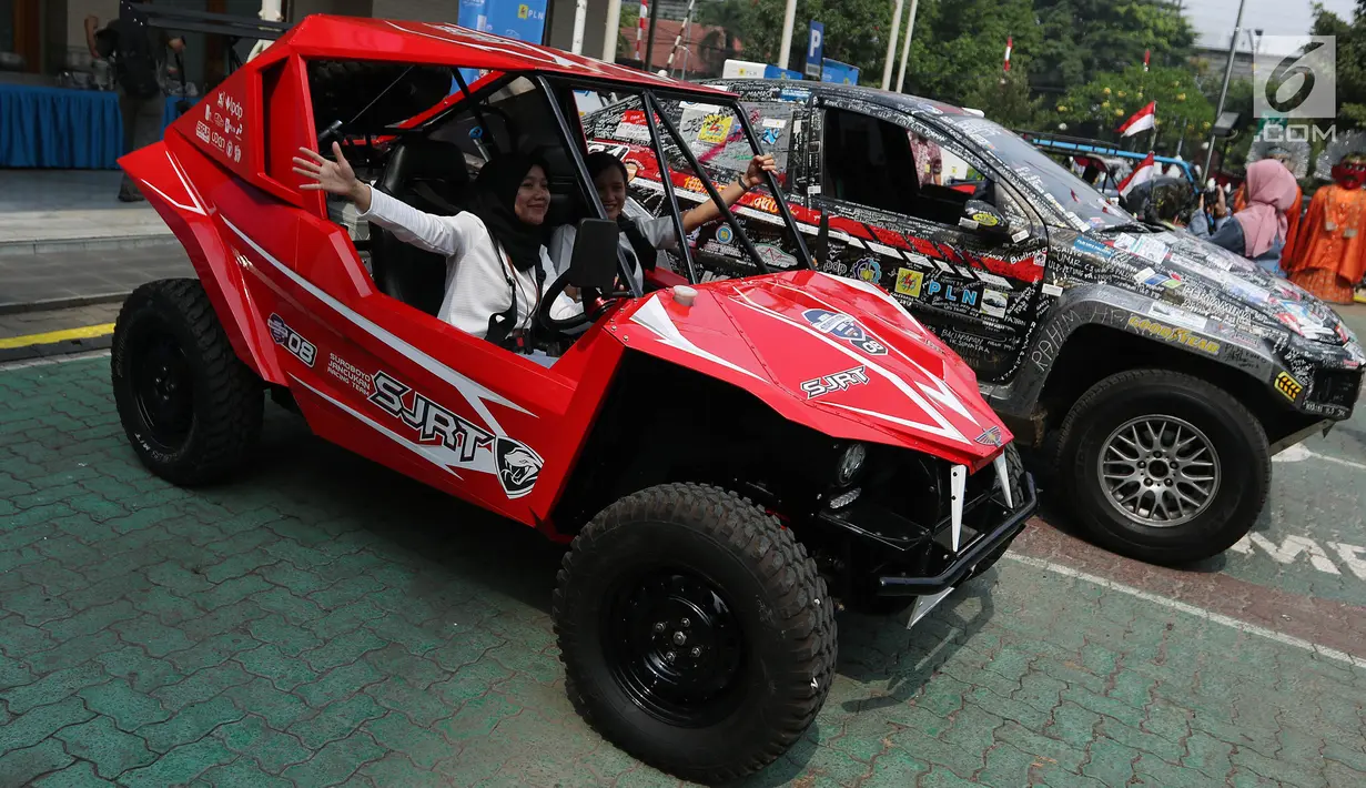 FOTO: Tiba di Jakarta, Mobil Listrik ITS Tempuh Jarak 900 Km - Foto ...