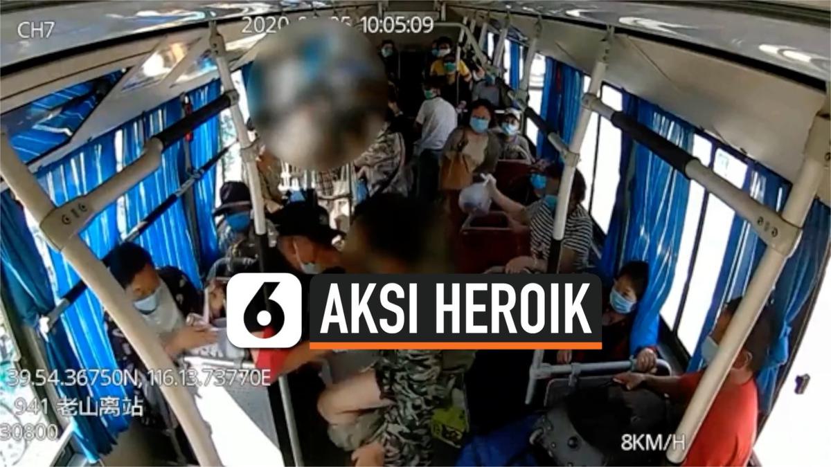 Video Aksi Heroik Sopir Bus Selamatkan Penumpang Dari Pria Bersenjata