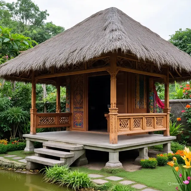 7 Desain Rumah Gebyok Sederhana, Perpaduan Gaya Klasik Jawa dan ...