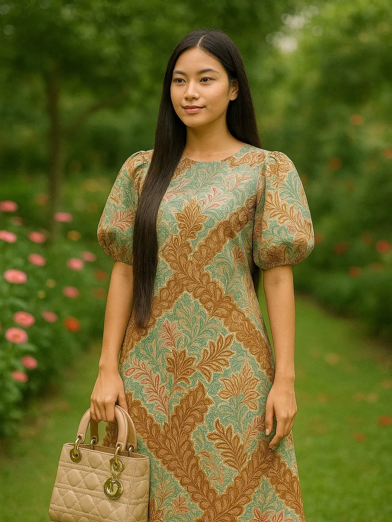 7 Inspirasi Model Dress Batik A Line yang Anggun dan Cantik, Tampil ...