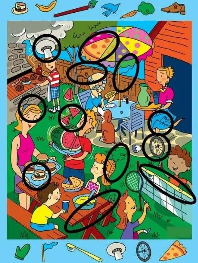 Teka-Teki Uji Kejelian Mata, Temukan 12 Objek Tersembunyi dalam 24 ...