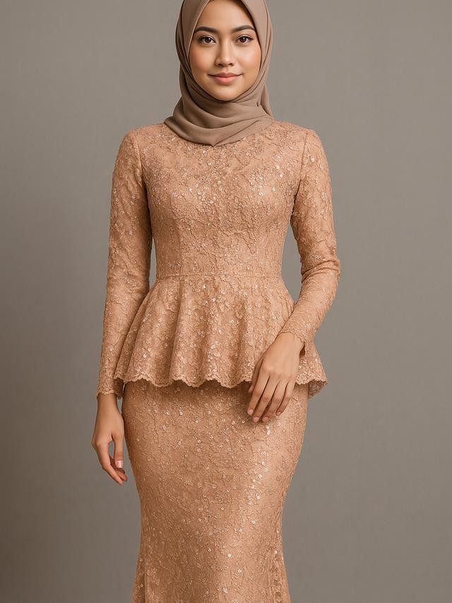 7 Model Kebaya Brokat Full Payet Terbaru, Tampil Glamor dan Anggun