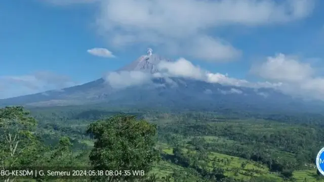 Gunung Semeru Erupsi Enam Kali Beruntun, Lontarkan Abu Vulkanik Ratusan Meter - Surabaya ...