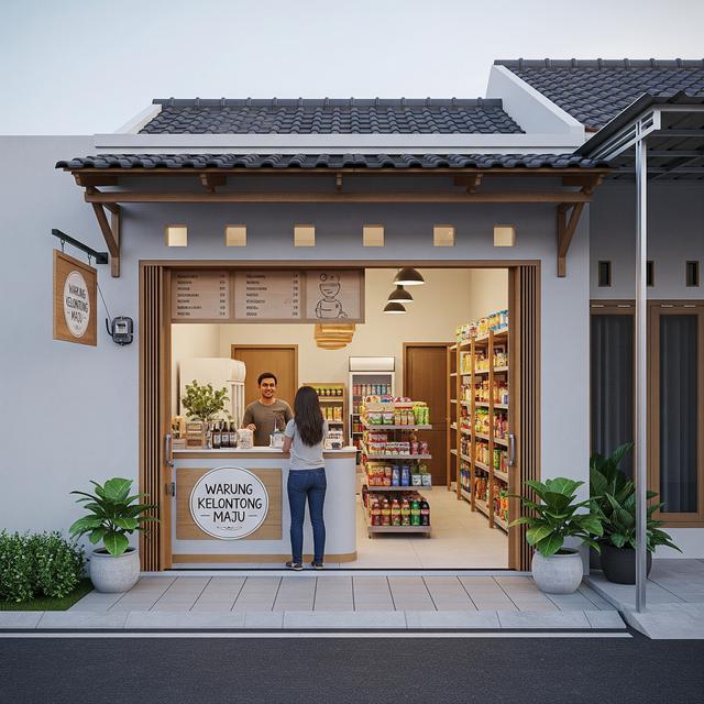 9 Inspirasi Desain Warung Kelontong Modern di Rumah Tipe 36, Fungsional ...