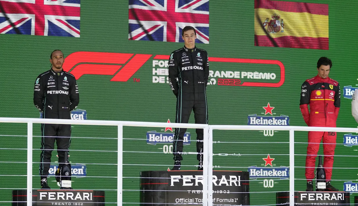 Foto: Kemenangan Perdana George Russell dan Double Podium untuk Mercedes di Formula 1 GP Brasil ...