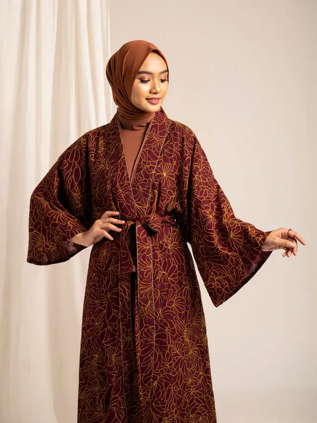 10 Model Gamis Batik Wanita yang Cocok untuk Hijabers di 2025, Anggun ...