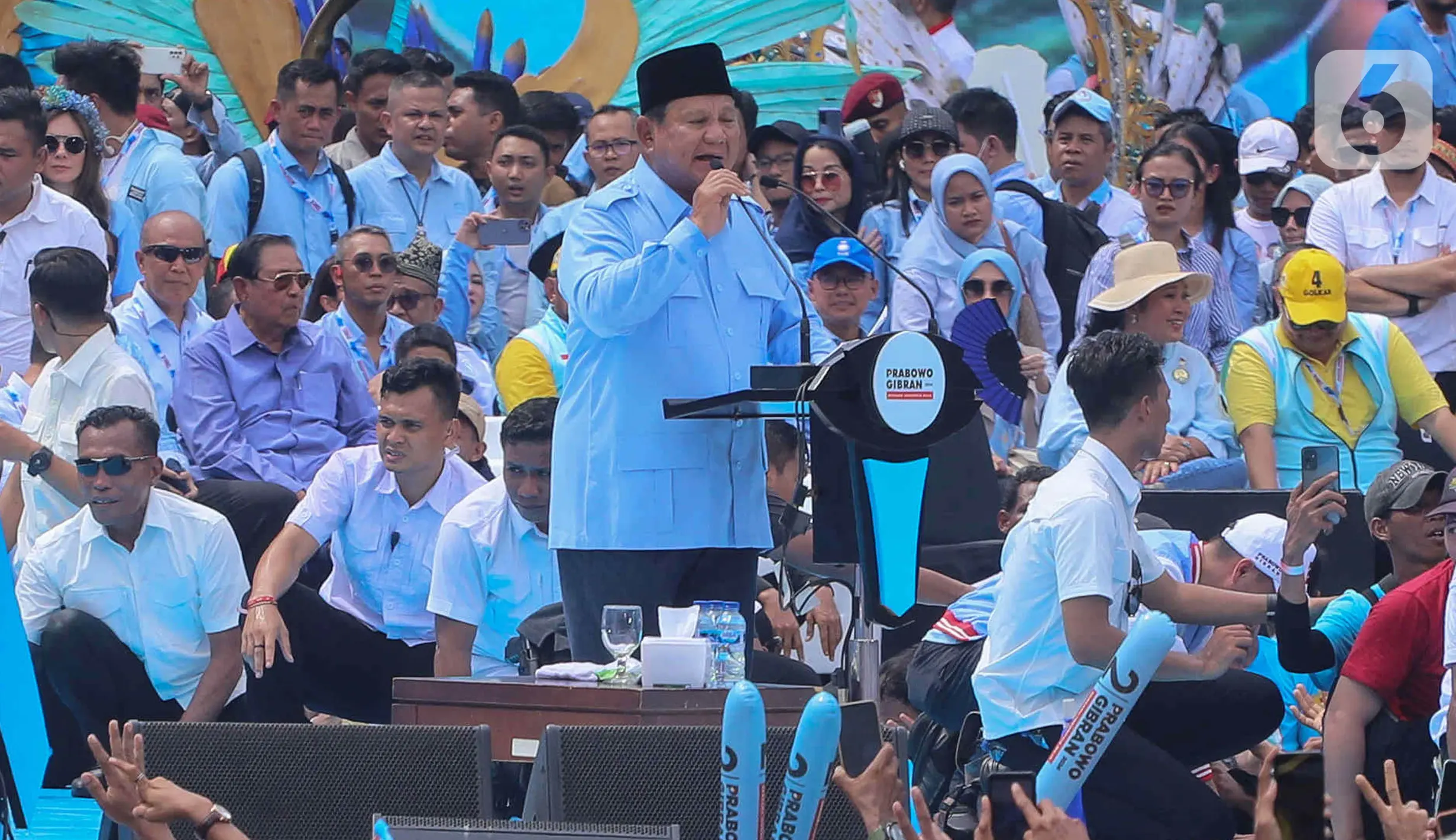 Ketika Prabowo Gibran Menyapa Ratusan Ribu Pendukungnya Di Kampanye