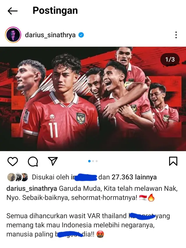 3 Alasan Darius Sinathrya Jengkel ke Wasit Piala Asia U23 Indonesia Vs Uzbekistan, Semua Terkait ...
