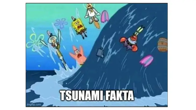 6 Meme Tsunami Fakta Ini Gambarnya Kocak, Tertampar Realita - Hot ...