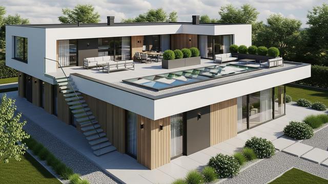 7 Model Rumah Minimalis Modern dengan Atap Datar dan Rooftop, Solusi ...
