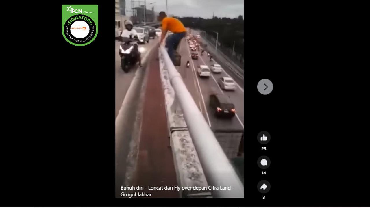 Cek Fakta: Tidak Benar Dalam Video Ini Orang Loncat dari Jembatan ...