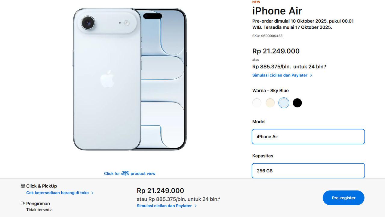 Daftar Harga iPhone 17, iPhone 17 Pro, iPhone 17 Pro Max, dan iPhone ...
