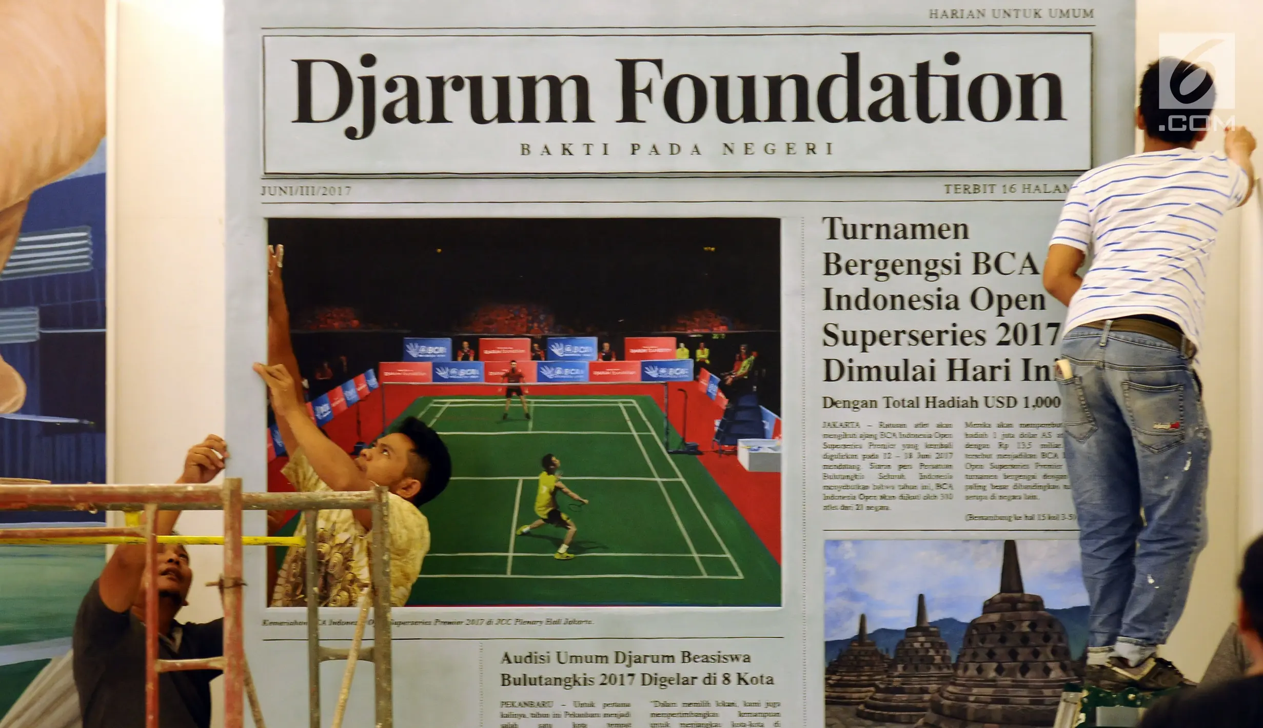Perhelatan Indonesia Open 2017 Dimulai, Penyelesaian Stand Pendukung ...