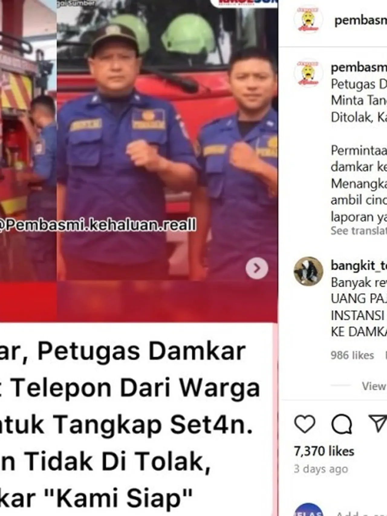 Viral Cerita Petugas Damkar Tak Menolak Permintaan Emak-Emak Buat ...