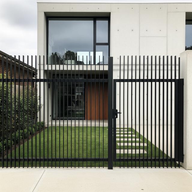 8 Model Pagar Besi Hollow Minimalis Warna Hitam Matte, Tren 2025 yang ...