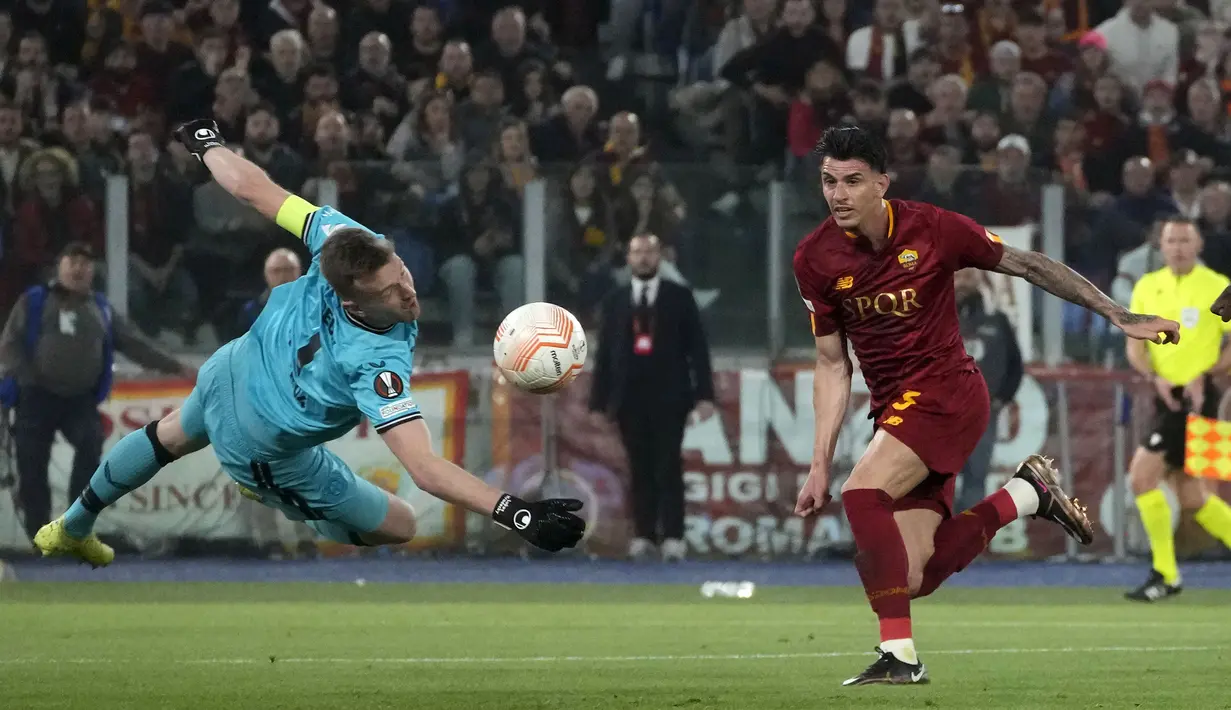 Foto: AS Roma Raih Kemenangan atas Bayer Leverkusen Melalui Gol Semata Wayang Edoardo Bove di ...