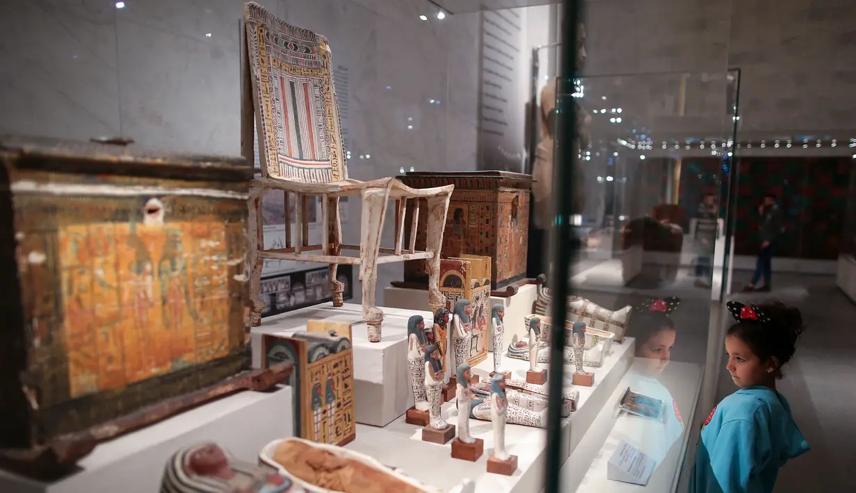 FOTO: Melihat Koleksi Museum Nasional Peradaban Mesir - Foto Liputan6.com