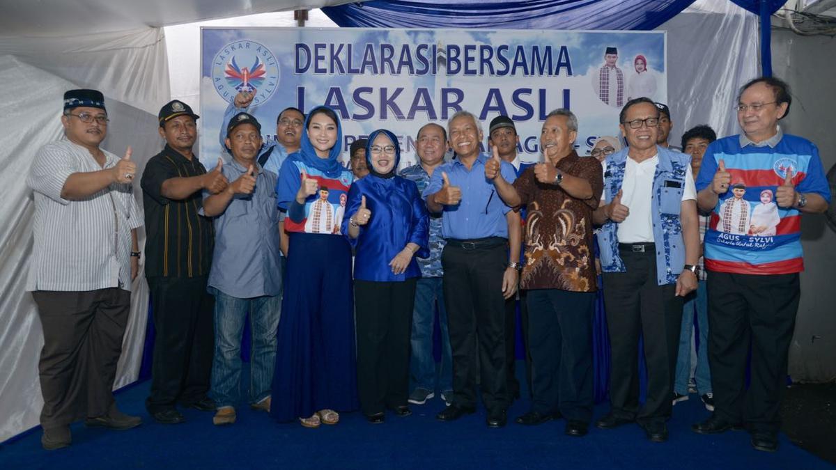 Relawan Agus-Sylvi Masuk Tim Pemenangan Laskar Asli - Pemilu Liputan6.com