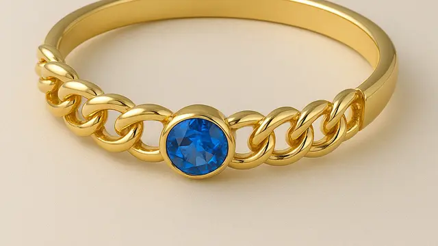 7 Model Gelang Emas Rantai dengan Batu Permata, Bikin Penampilan Harian ...