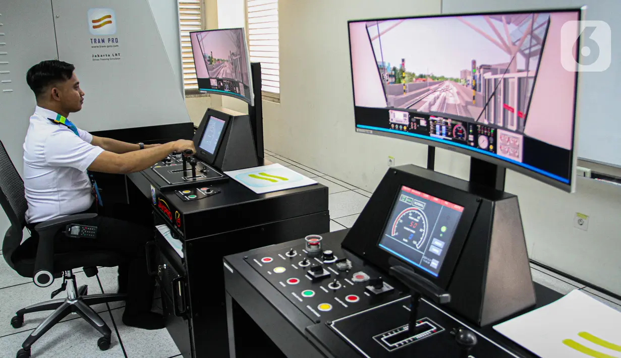 Melihat Penerapan Standar Operasi Masinis LRT Jakarta - Foto Liputan6.com