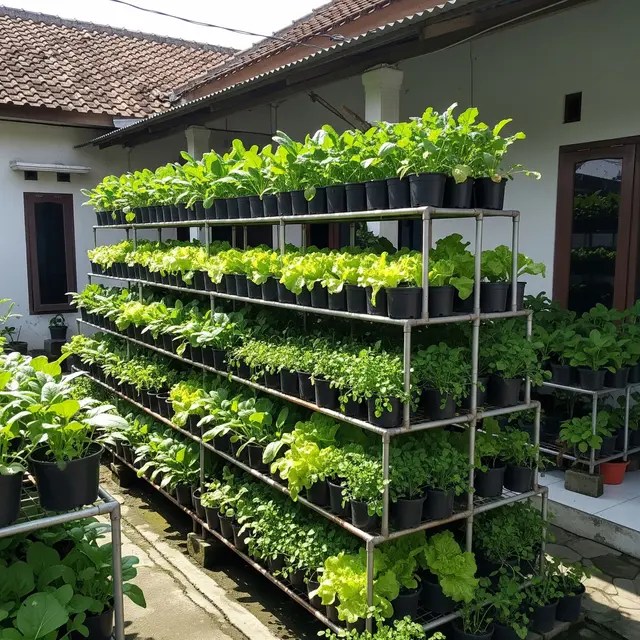 7 Inspirasi Kebun Sayur IRT Padat Panen untuk Rumah Tipe Sederhana ...