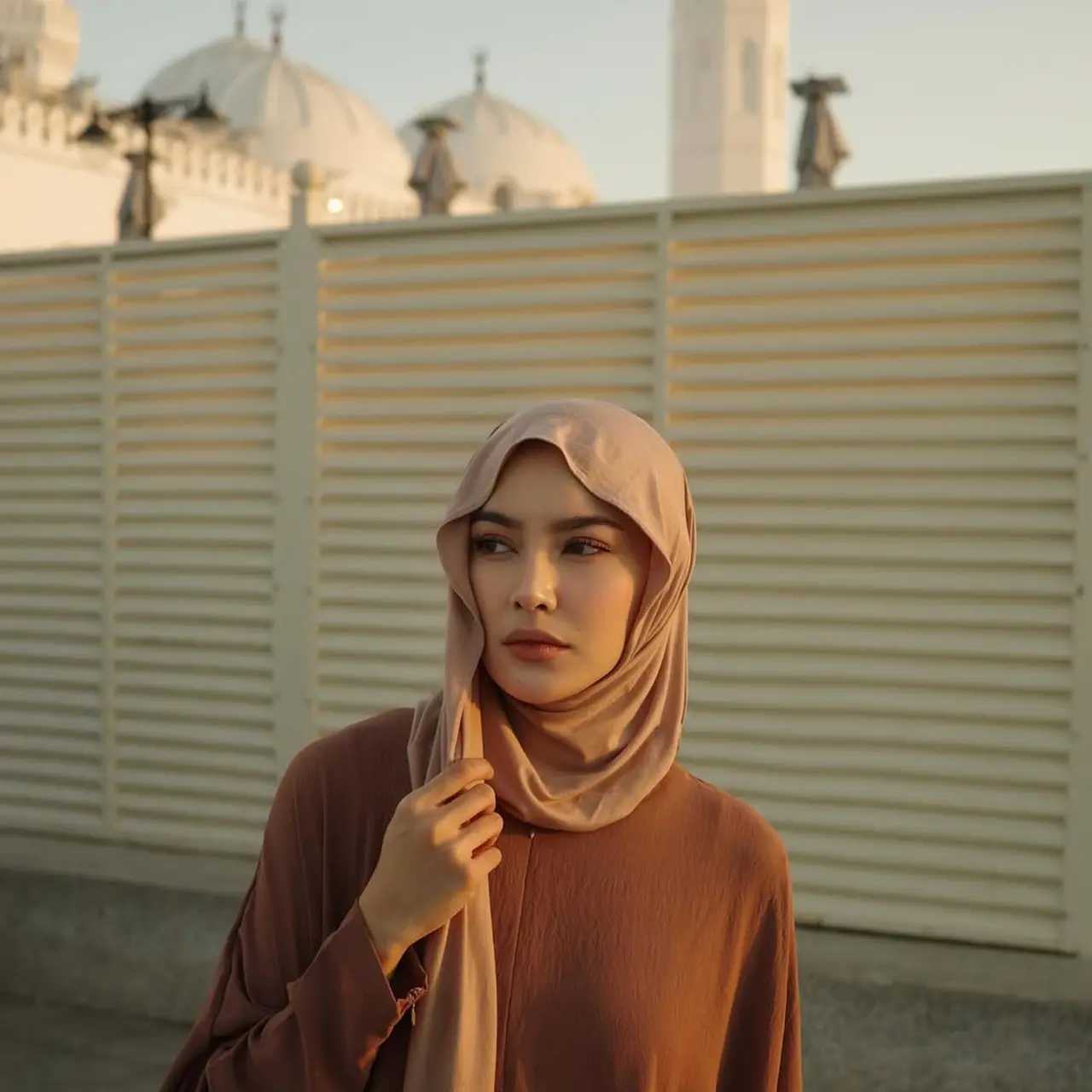7 Potret Mahalini dengan Hijab Meleyot, Inspirasi Gaya Kerudung 2025 ...