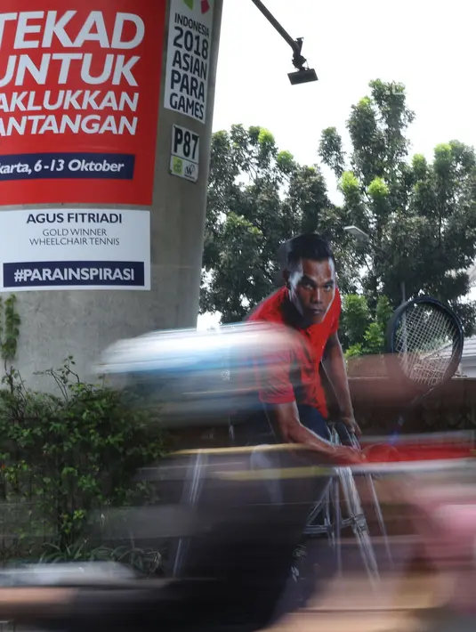 FOTO: Sosialisasi Asian Para Games 2018 Tampilkan Poster Atlet ...