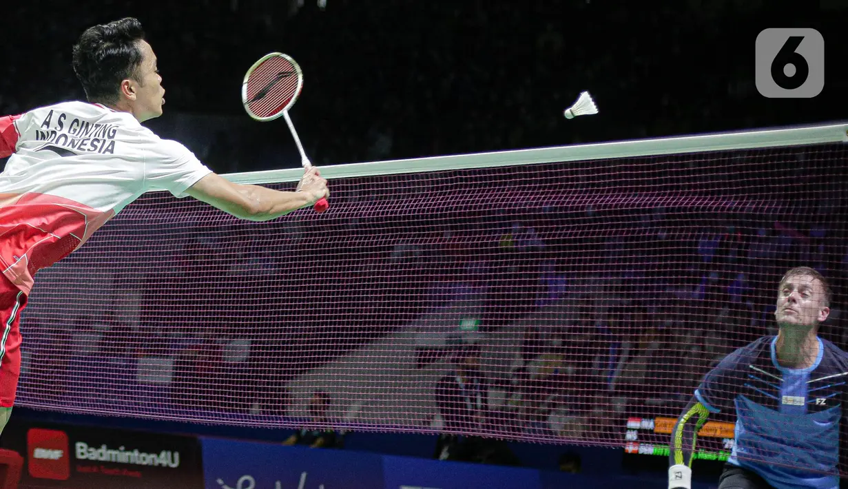 FOTO: Anthony Ginting Melaju ke Perempat Final Indonesia Open 2022 - Foto Liputan6.com