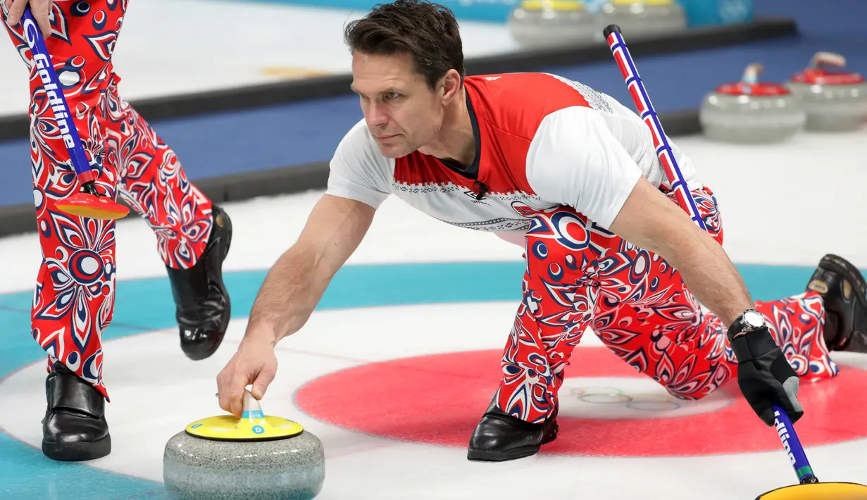FOTO: Celana Unik Atlet Curling Norwegia di Olimpiade Pyeongchang ...