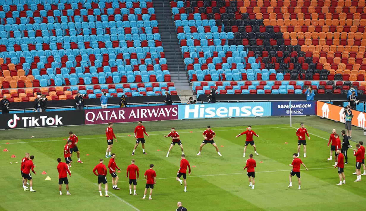 FOTO: Persiapan Gareth Bale Cs Jelang Wales Hadapi Denmark - Foto ...