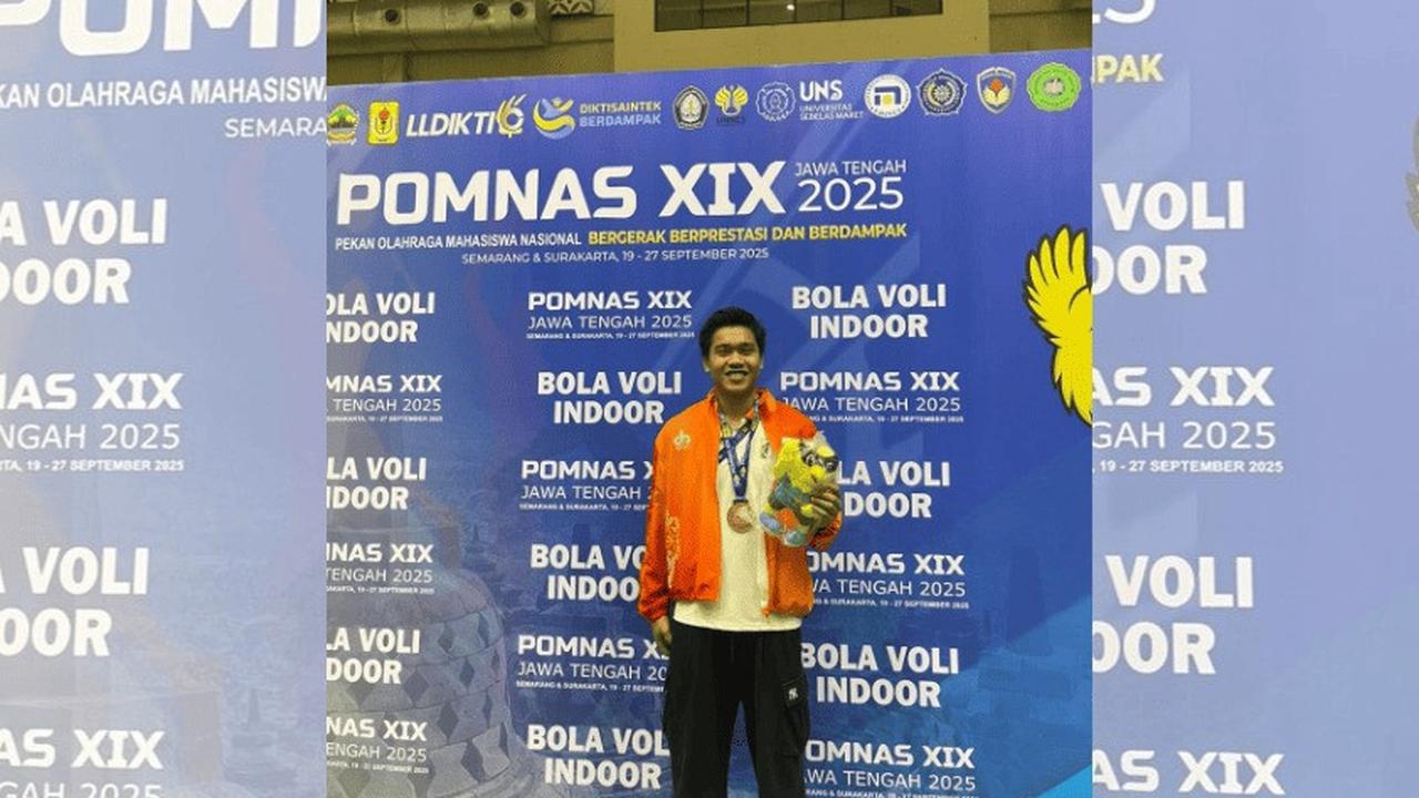 Perjuangan Keras Reihan Berbuah Medali Perunggu Bola Voli POMNAS 2025