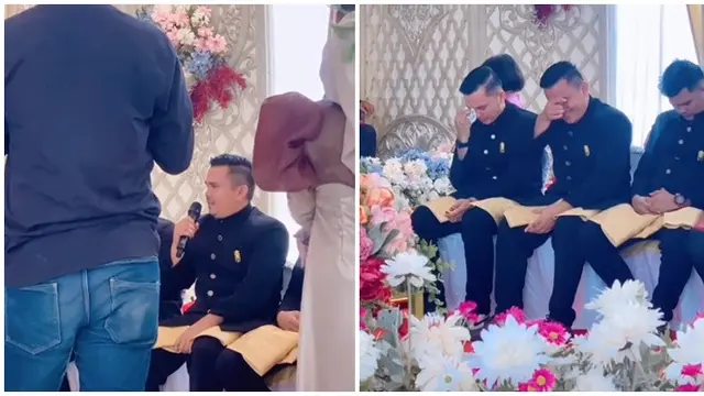 Viral Kakak Laki-Laki Nangis di Pernikahan Adik Perempuan, Bukti Cinta Tulus - Hot Liputan6.com