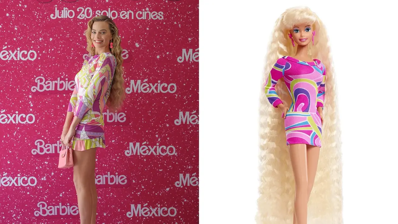 13 Momen Margot Robbie Cosplay Kenakan Outfit Asli dari Boneka Barbie