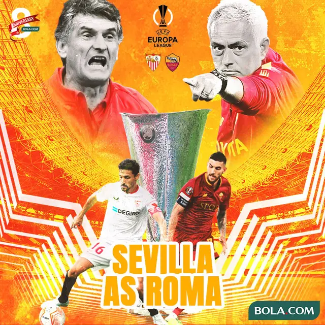 Live Streaming Final Liga Europa : Sevilla Vs AS Roma di Vidio, Kamis 1 Juni 2023 - Dunia Bola.com