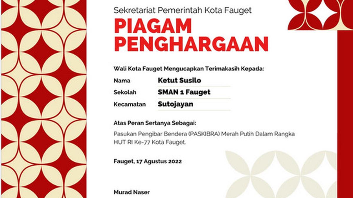 5 Contoh dan Cara Membuat Sertifikat Lomba 17 Agustus yang Mudah Dilakukan