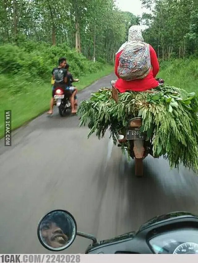 6 Tingkah Pengendara Motor Bonceng Emak-Emak Ini Bikin Elus Dada - Hot Liputan6.com