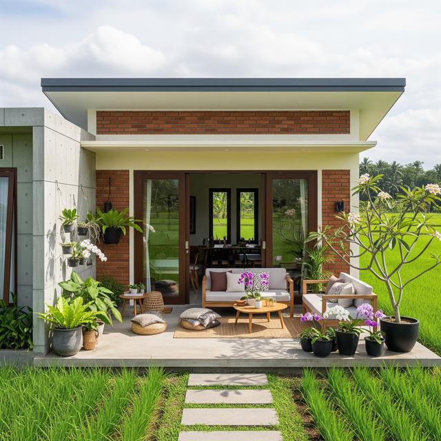 7 Model Rumah Murah Tapi Elegan dengan Atap Datar 2025 di Kampung ...