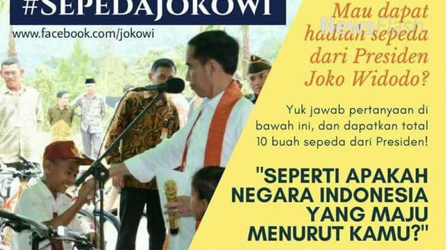Berita Kuis Sepeda Jokowi Hari Ini - Kabar Terbaru Terkini | Liputan6.com