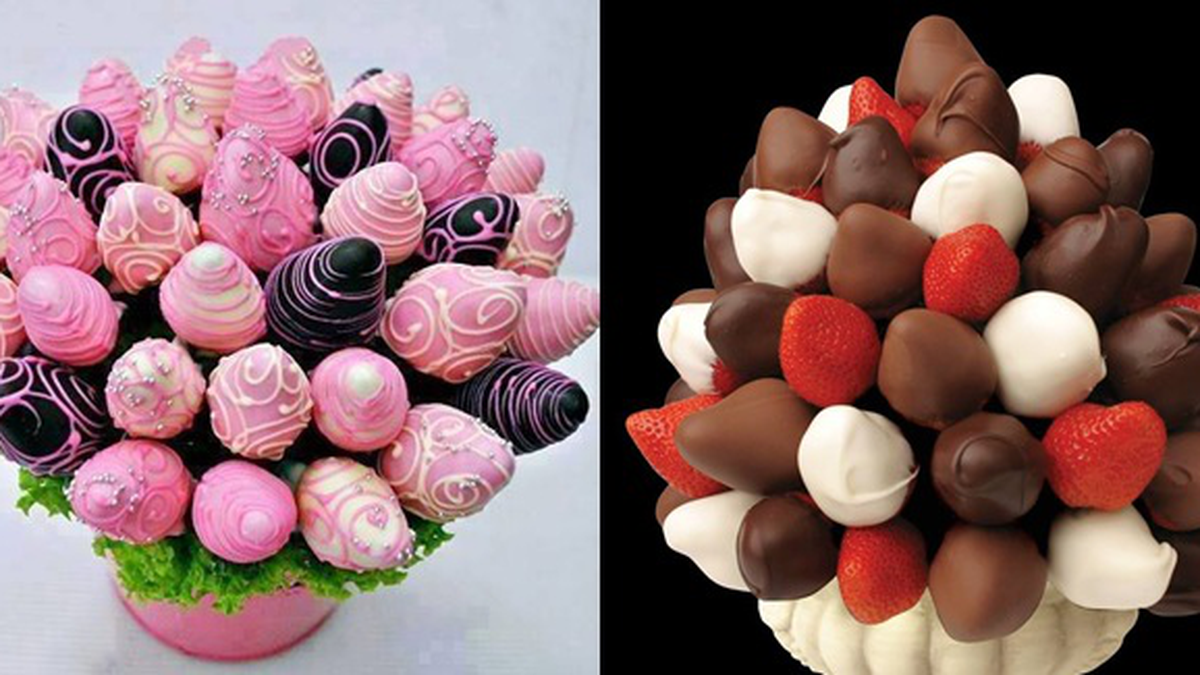 Buket Stroberi Coklat Cantik Untuk Hadiah Spesial - Photo Fimela.com