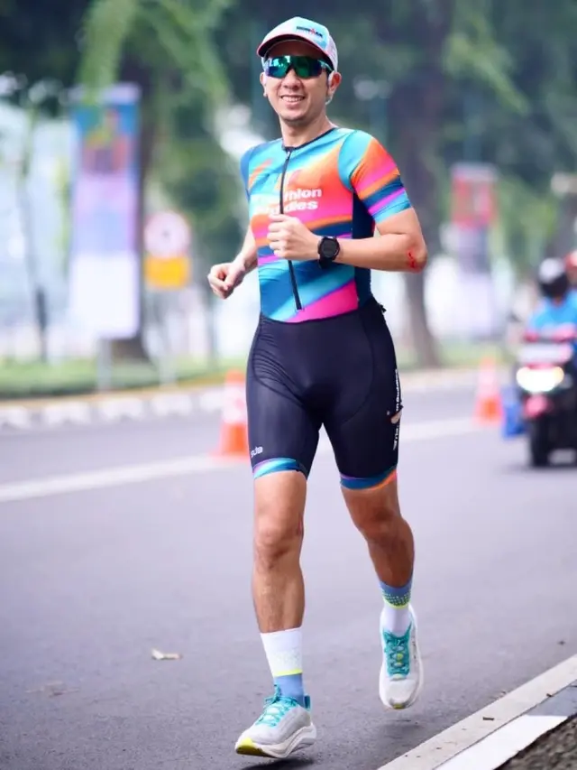 Influencer Chaidir Akbar Tempuh 75 Lomba Triatlon dalam 12 Tahun, Bagi Tips Ikut Lomba Lari buat ...